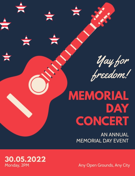 Memorial Day Concert Flyer Template | PosterMyWall