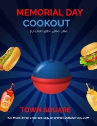 Memorial Day Cookout Template | PosterMyWall