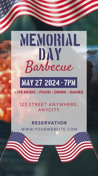 Modèle Memorial Day Cookout | PosterMyWall