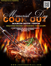 Memorial Day Cookout Template | PosterMyWall