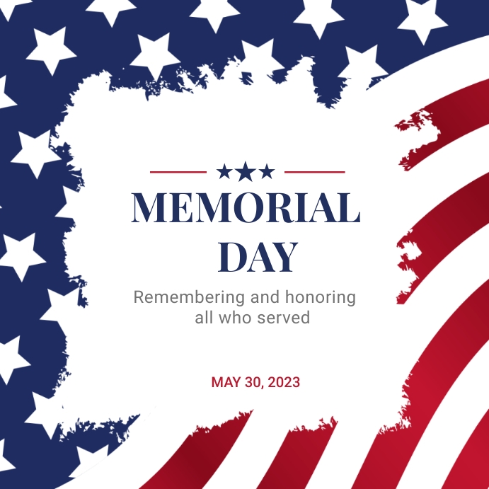 Memorial Day Template | PosterMyWall