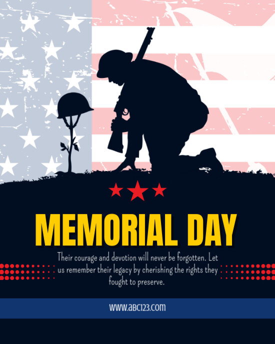 Memorial Day Template | PosterMyWall