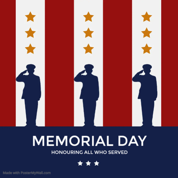 Memorial Day Template | PosterMyWall