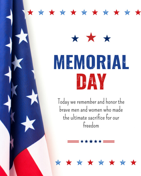 Memorial Day Template | PosterMyWall