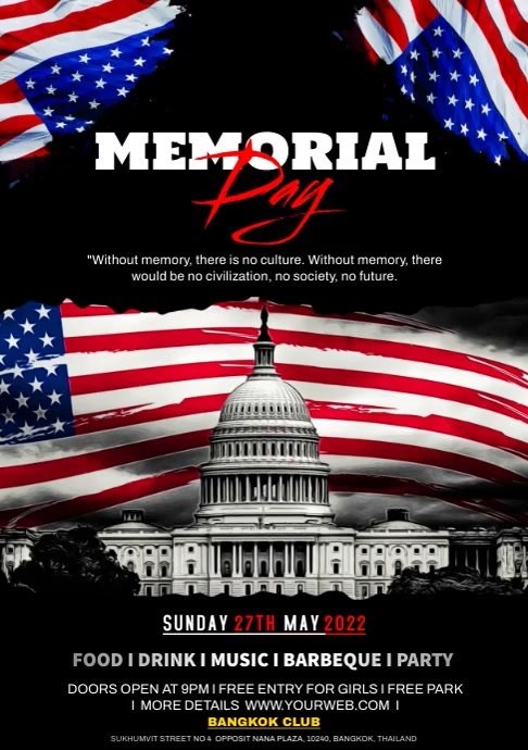 Memorial day Template | PosterMyWall