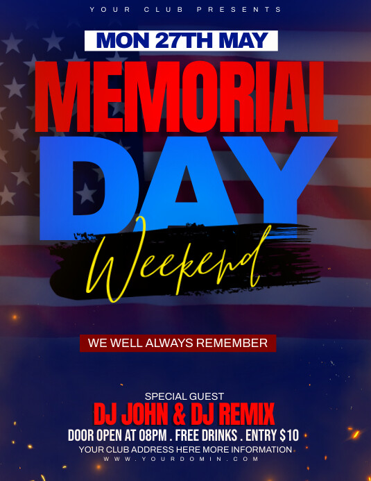 memorial day Template | PosterMyWall