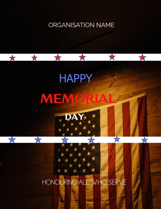Memorial Day Template | PosterMyWall