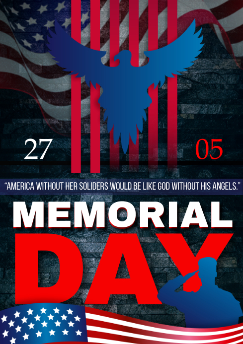 Memorial Day USA Template | PosterMyWall