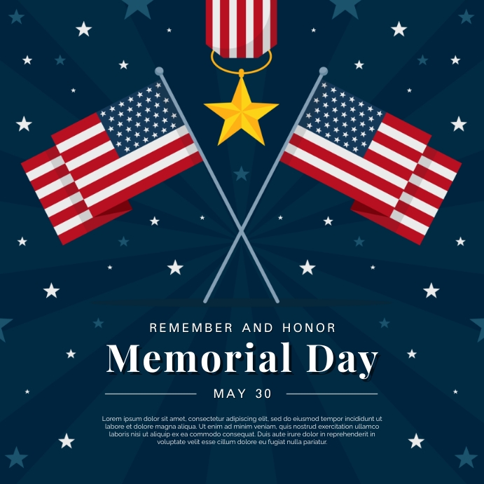MEMORIAL DAY Template | PosterMyWall