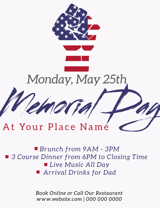 memorial day Event Flyer template | PosterMyWall