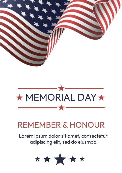 Memorial day flyer Template | PosterMyWall