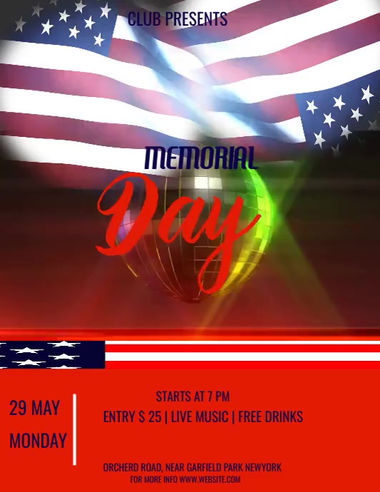 MEMORIAL DAY FLYERS Template | PosterMyWall