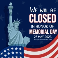 memorial day holiday ad poster template | PosterMyWall
