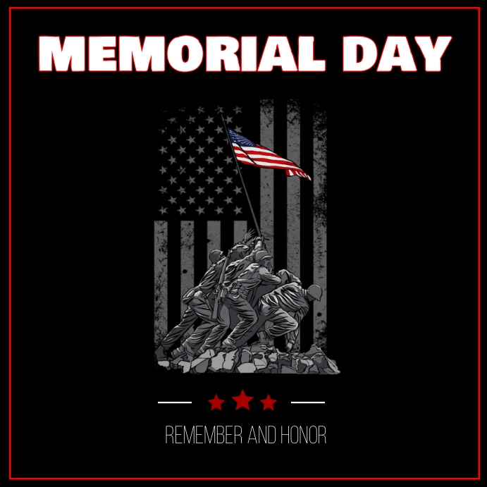 Memorial Day Instagram Post Template | PosterMyWall