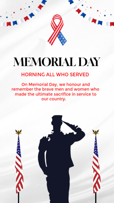 Copy of Memorial Day Instagram Story 2025 | PosterMyWall