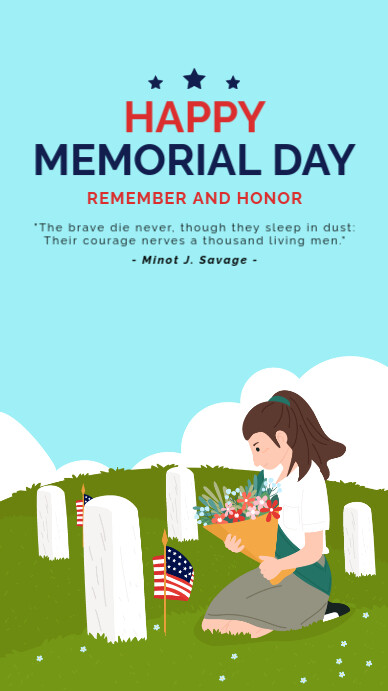 Memorial Day Instagram Story Template | PosterMyWall