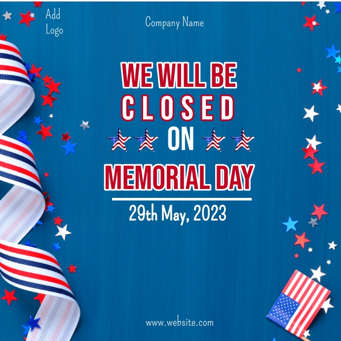 memorial day instagram template (1) | PosterMyWall