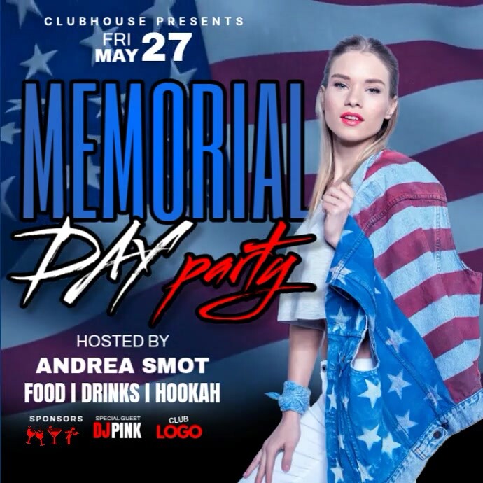 Memorial Day Party Ads Template | PosterMyWall