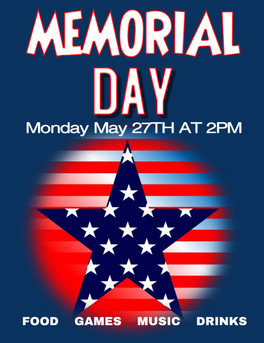 MEMORIAL DAY PARTY EVENT Template | PosterMyWall
