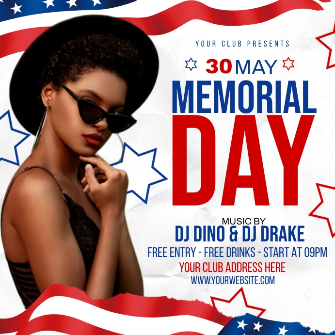Plantilla de MEMORIAL DAY PARTY FLYER | PosterMyWall