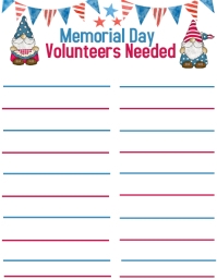Sign Up Sheet Template | PosterMyWall