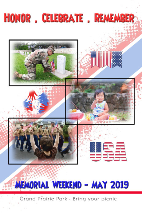 Memorial Day/patriotic/USA Template | PosterMyWall