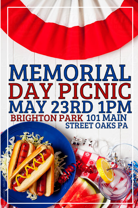 Memorial Day Picnic Template | PosterMyWall