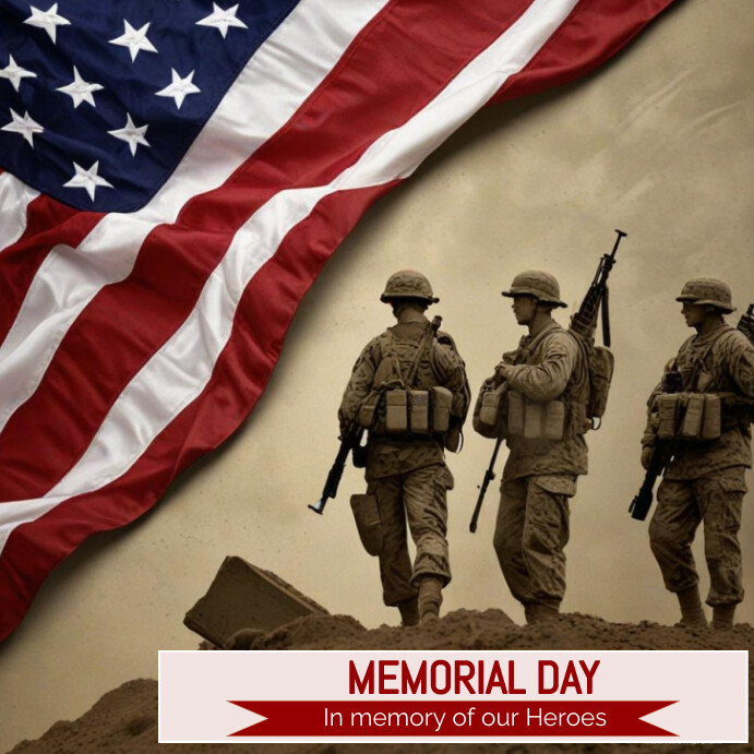 Memorial Day post Template | PosterMyWall