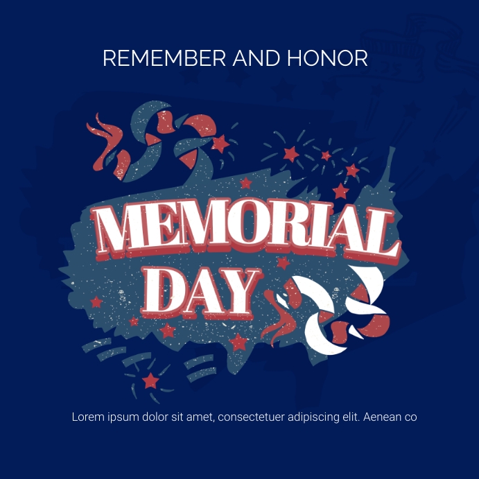 MEMORIAL DAY POST Template | PosterMyWall