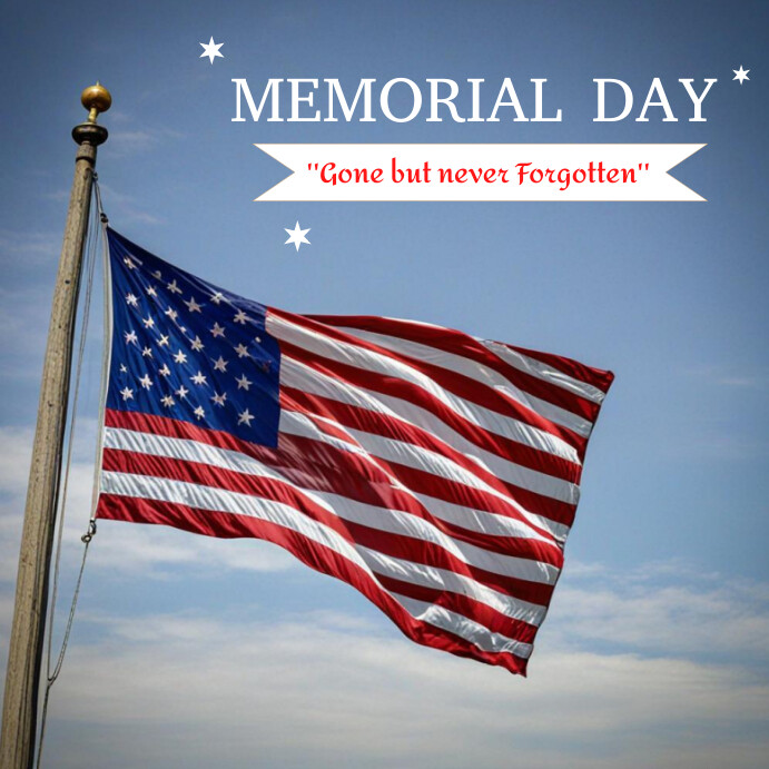 Plantilla de Memorial day post | PosterMyWall