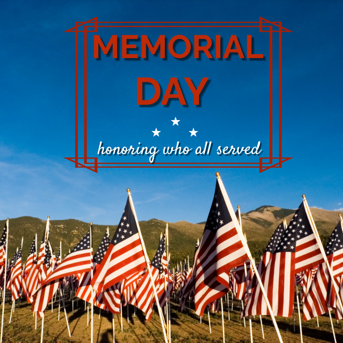 Memorial Day Poster Template | PosterMyWall
