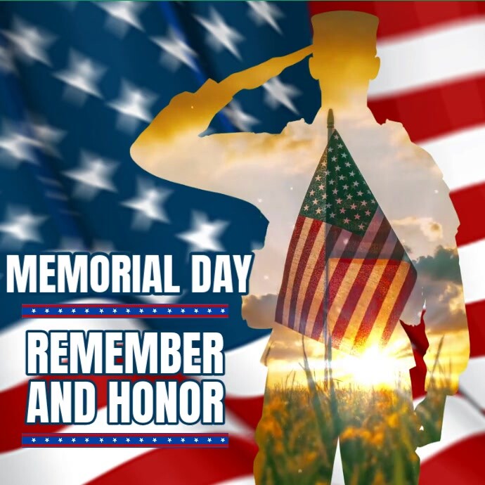 Memorial Day Remember and Honor Template | PosterMyWall