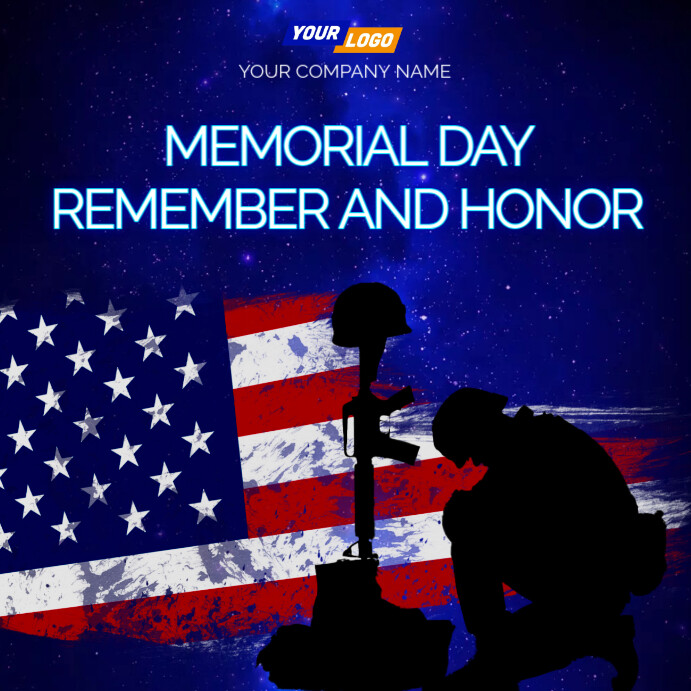 Memorial Day Remember and Honor Template | PosterMyWall