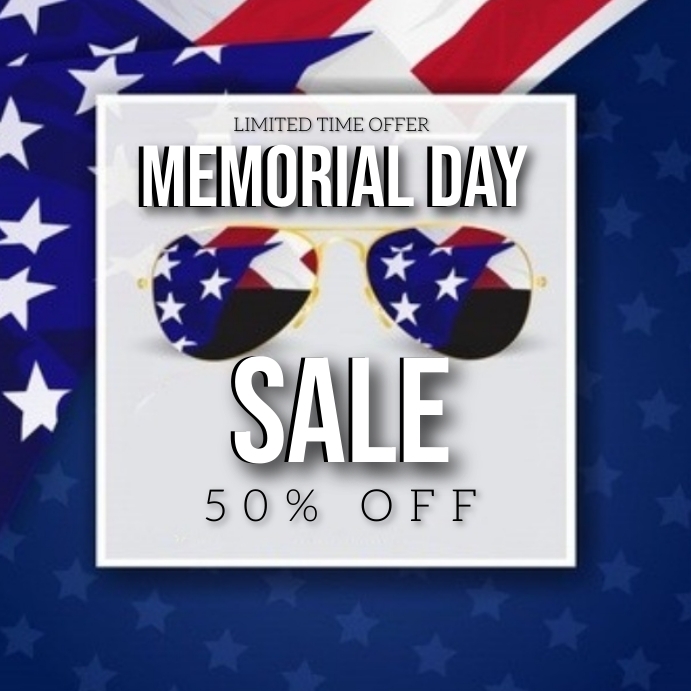 MEMORIAL DAY RETAIL SALE EVENT TEMPLATE | PosterMyWall