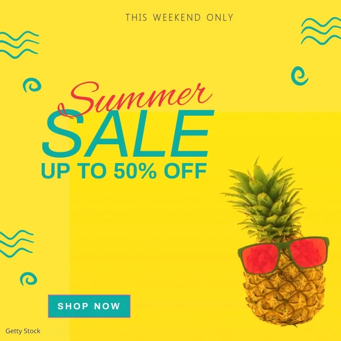summer sale banner Template | PosterMyWall