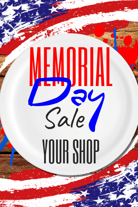 Memorial Day Sale Poster Template | PosterMyWall