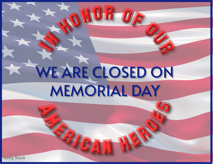 Copy of Memorial Day Sign | PosterMyWall