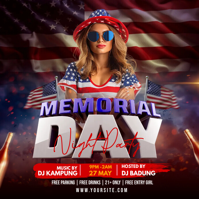Memorial Day Social Media Post Template | PosterMyWall