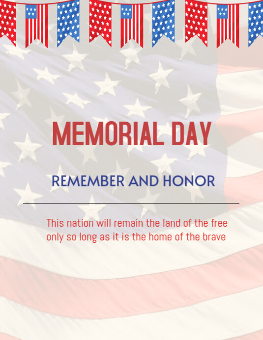 Memorial day template 2025 | PosterMyWall
