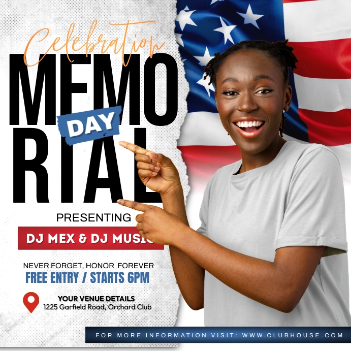 memorial day template | PosterMyWall