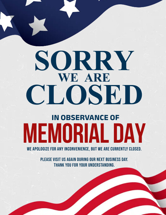 Copy of Memorial Day Template | PosterMyWall