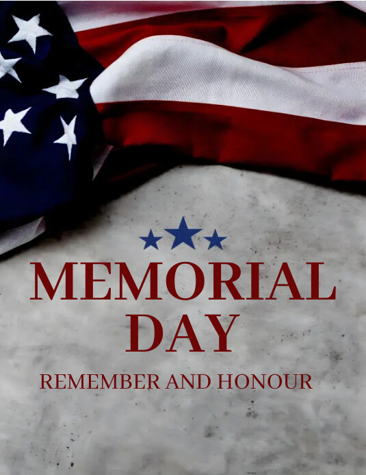 Memorial Day Template | PosterMyWall