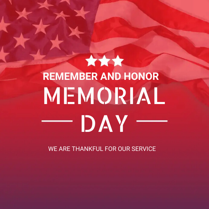 Memorial Day Template Instagram Post | PosterMyWall