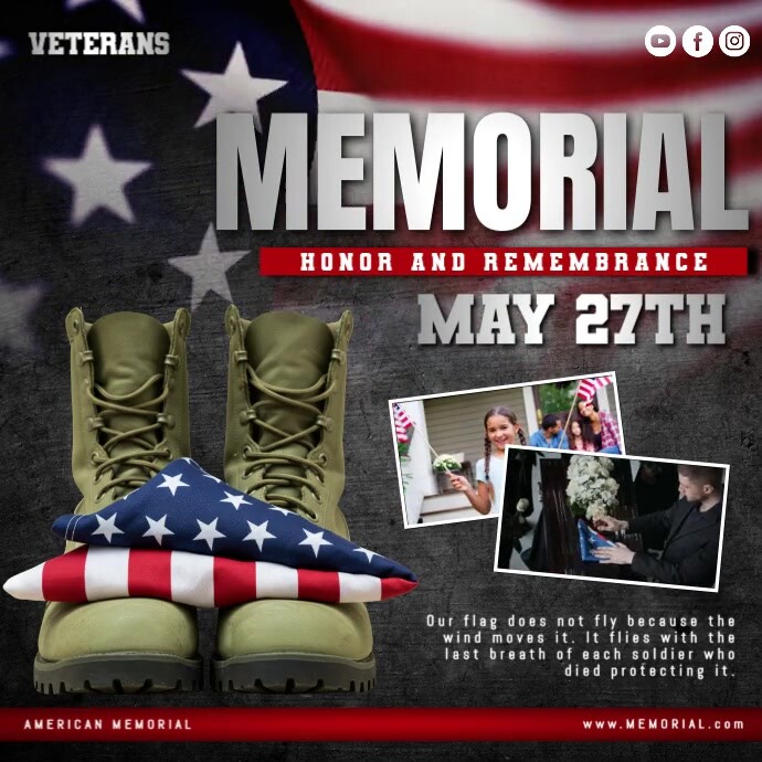 Memorial Day Tribute Template | PosterMyWall