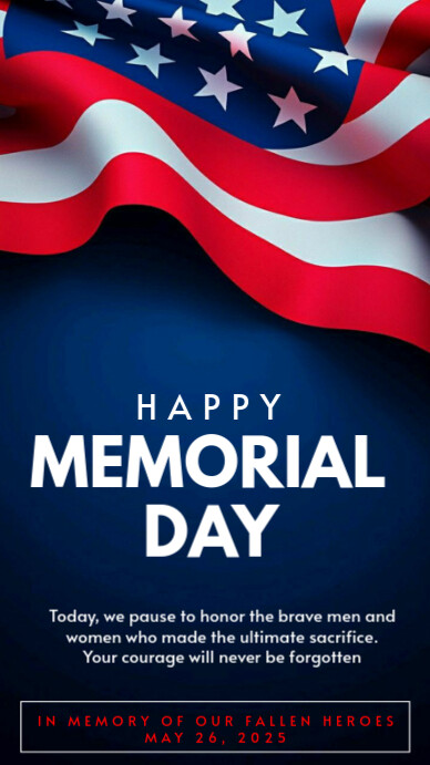 Memorial Day Tribute Flyer Template | PosterMyWall