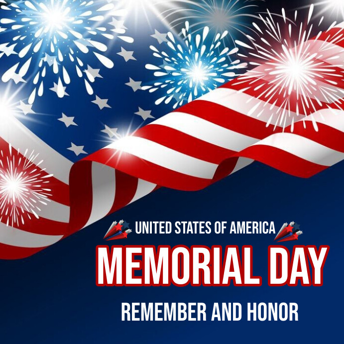 Copy of Memorial day tribute Instagram post template | PosterMyWall