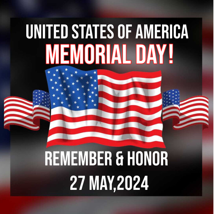 Memorial day tribute Instagram post template | PosterMyWall
