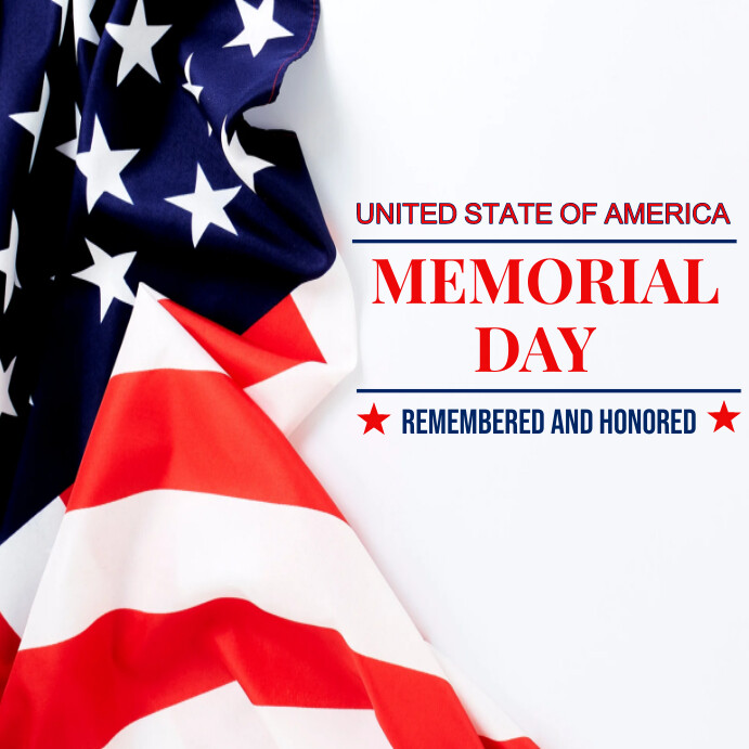 Memorial day tribute Instagram post template | PosterMyWall