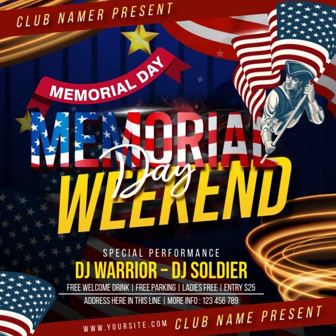 memorial day weekend Template | PosterMyWall