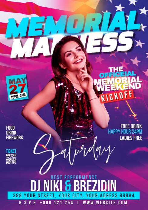 Memorial Day Weekend Template | PosterMyWall